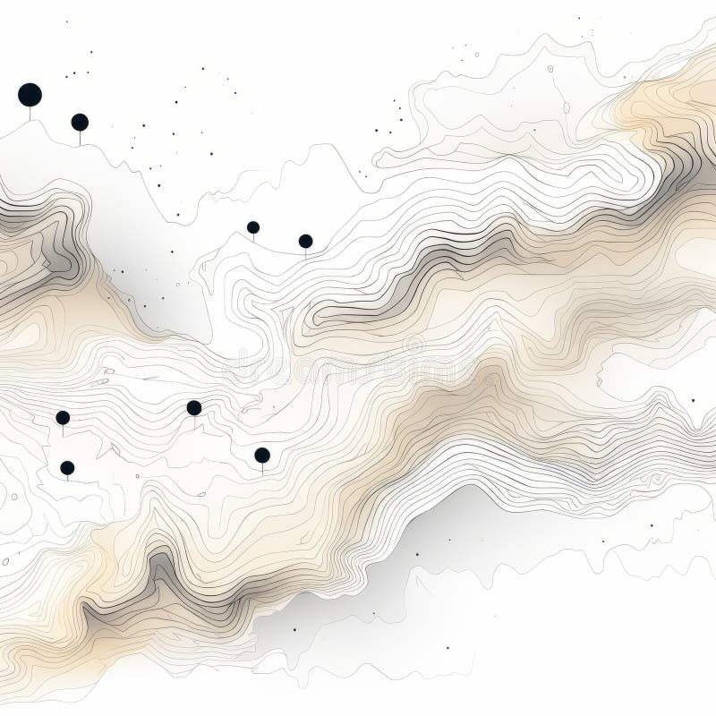 Abstract Land Art: Vector and Psd Seamless Linear Wave Pattern Stock ...