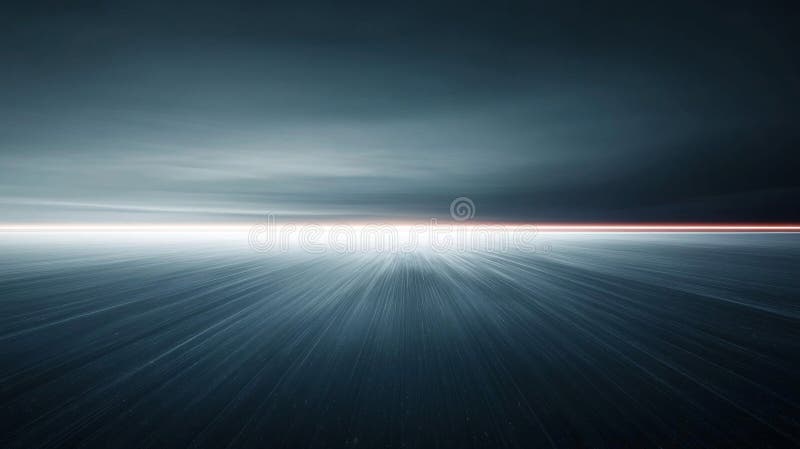 Abstract Landscape Depicting Speed and Light Stock Illustration ...