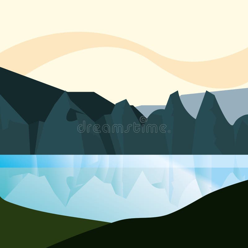 Abstract landscape design stock vector. Illustration of scenery - 113757715