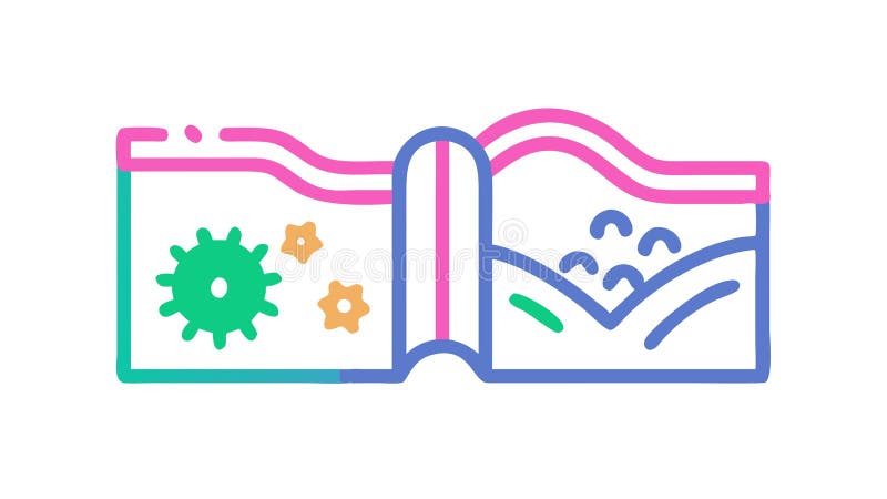 Abstract Landscape with Flag, Representing Territorial Claim, Vector ...