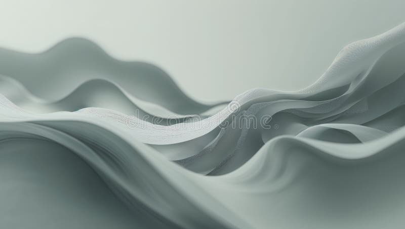 Abstract Landscape Showing Textures and Depth with Flowing Shapes Stock ...