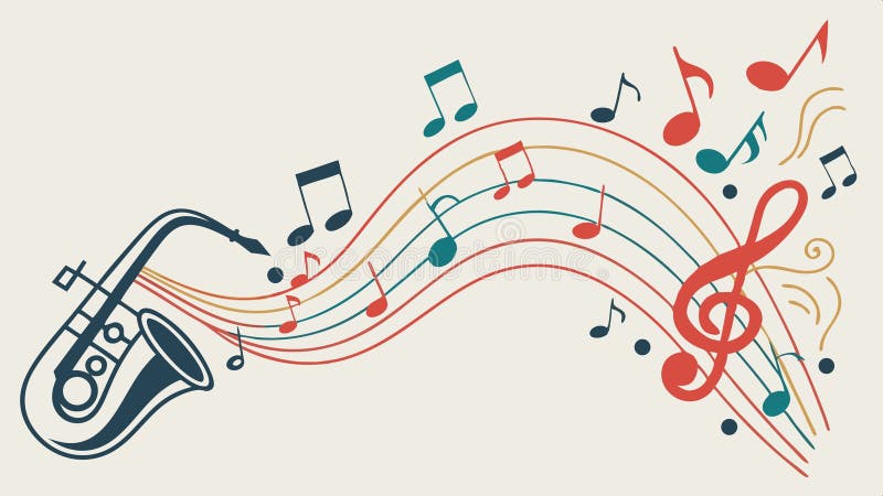 Abstract Landscape with Waves and Foliage Design Vector Design ...