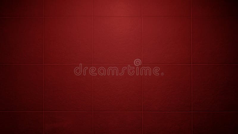 Abstract Large Red Rustic Tile Pattern. Close Up Dark Red Square Tile ...
