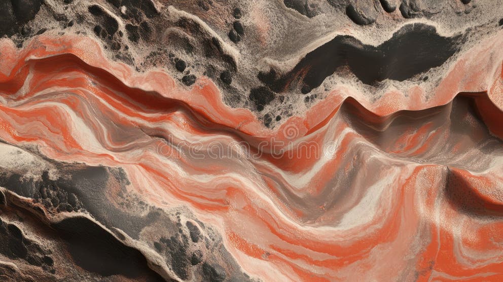 Abstract Lava Flow Texture in Chaotic Patterns for Creative Visual ...