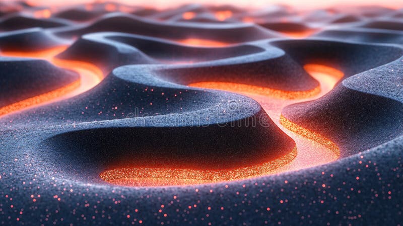 Abstract Lava Flows, Textured Surface Stock Illustration - Illustration ...