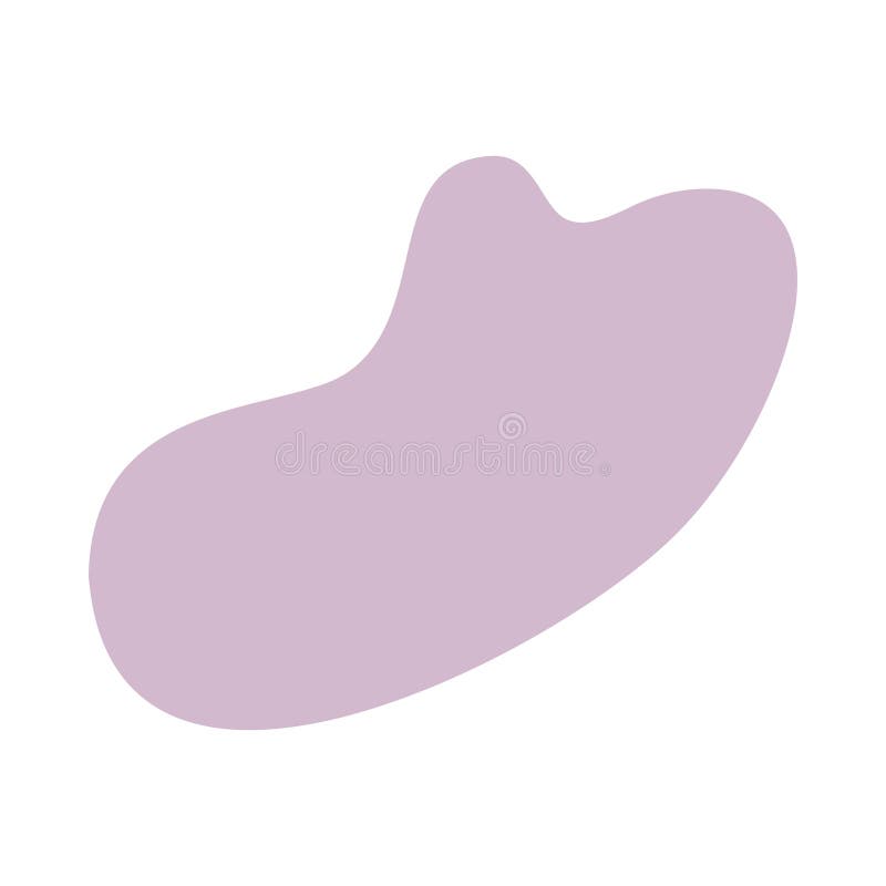 Abstract Lavender Blob Shape Icon Stock Illustration - Illustration of ...