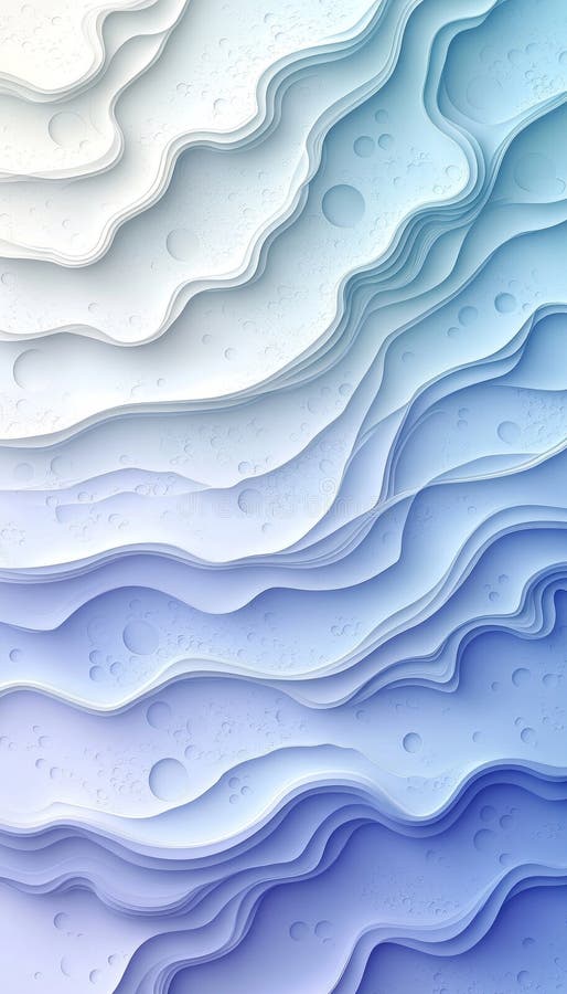 Abstract Lavender, Light Lilac 3D Paper Wave Texture Background Pattern ...