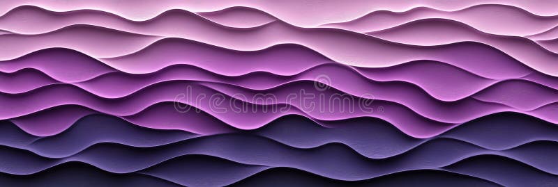 Abstract Lavender and Lilac 3D Wave Pattern, Seamless Looping ...