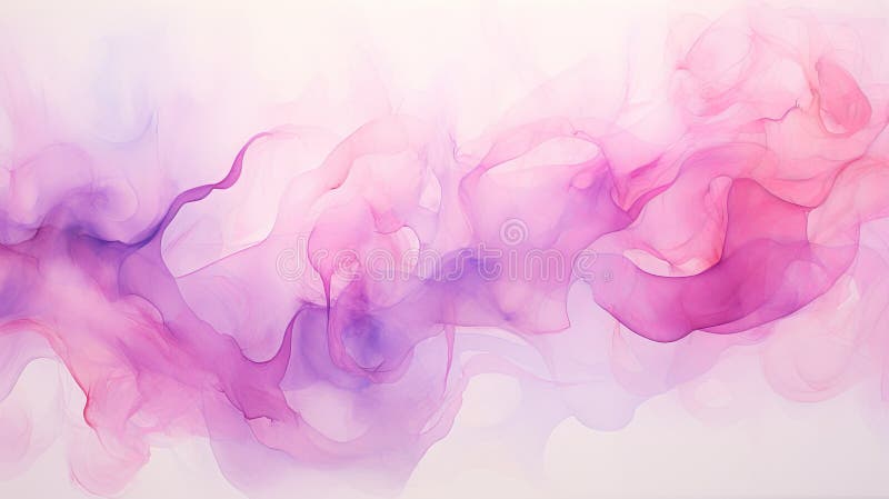 Abstract Lavender Pastel Watercolour Drawing on Paper Stock ...