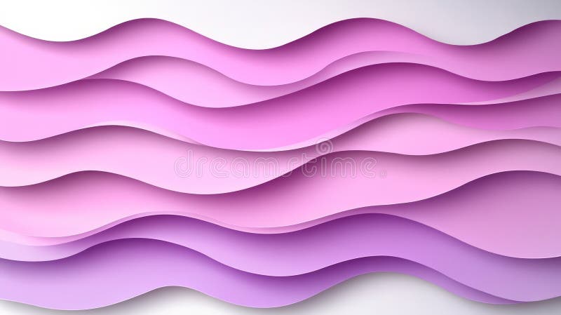 Abstract Lavender and Pink Gradient Wave Pattern, Paper Carved Layers ...
