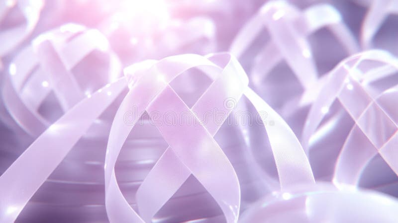 Abstract Lavender Ribbons Intertwined Design Stock Illustration ...