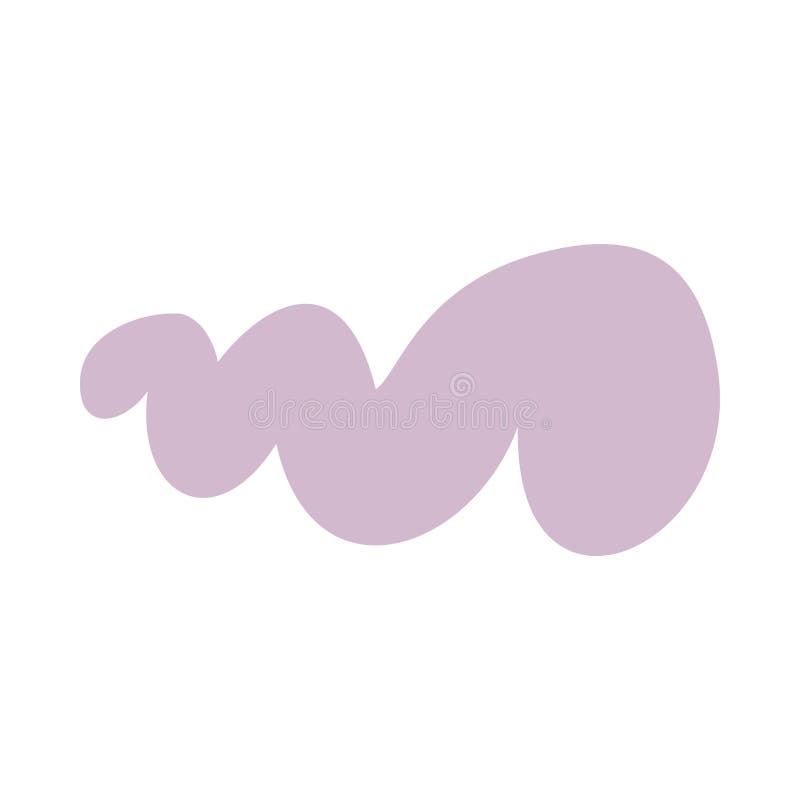 Abstract Lavender Wave Blob Shape Icon Stock Illustration ...