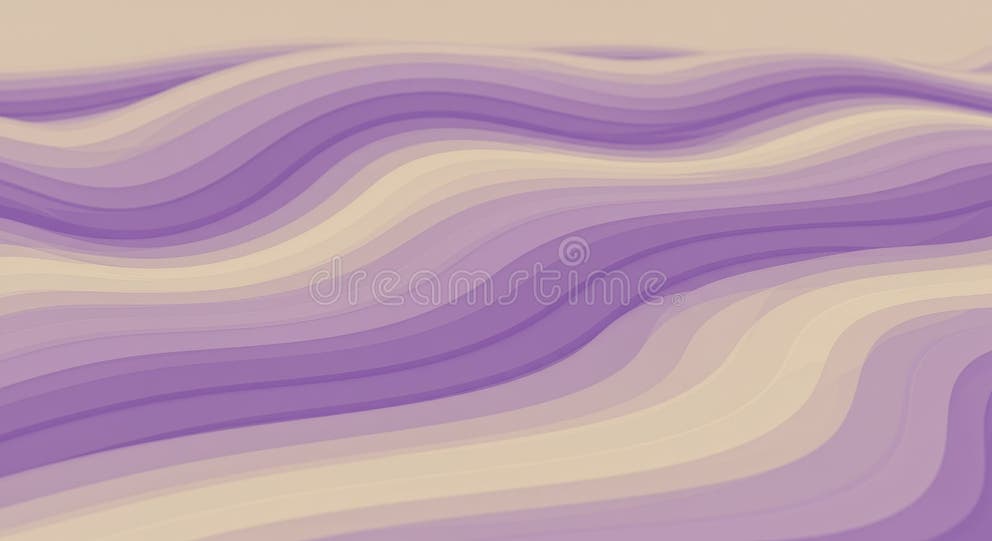 Abstract Lavender Wave Pattern Soft Lavender and Beige Waves Create a ...
