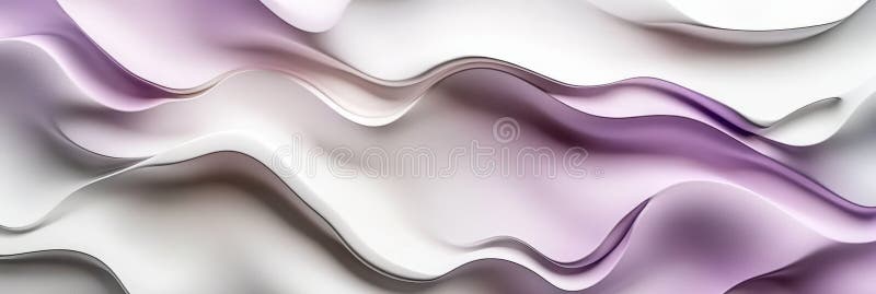 Abstract Lavender and White 3D Wave Pattern Background, Elegant and ...
