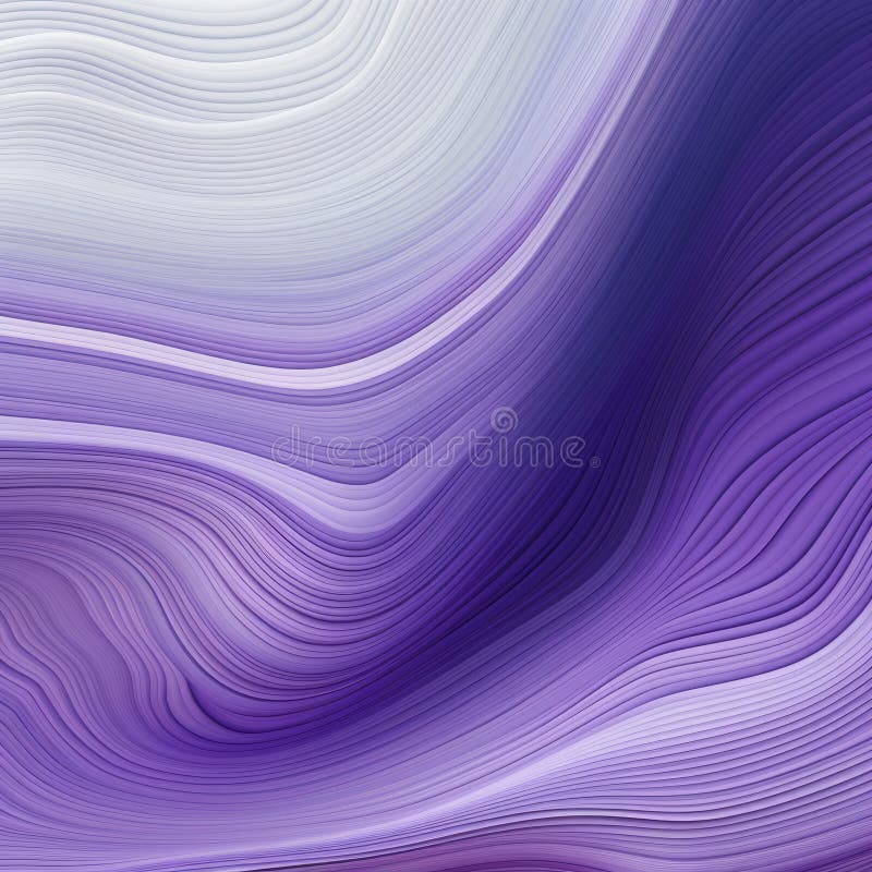 Abstract Lavender and White Wavy Waves - Bold Lines, Dynamic Colors ...