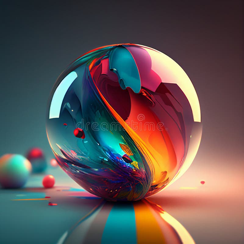 Abstract Layer Illustration. AI Generative Stock Illustration ...