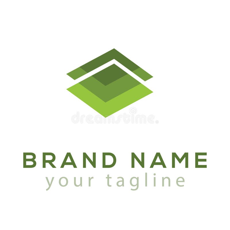 Abstract Layer Square Logo Vector Element. Layer Logo Template Stock ...