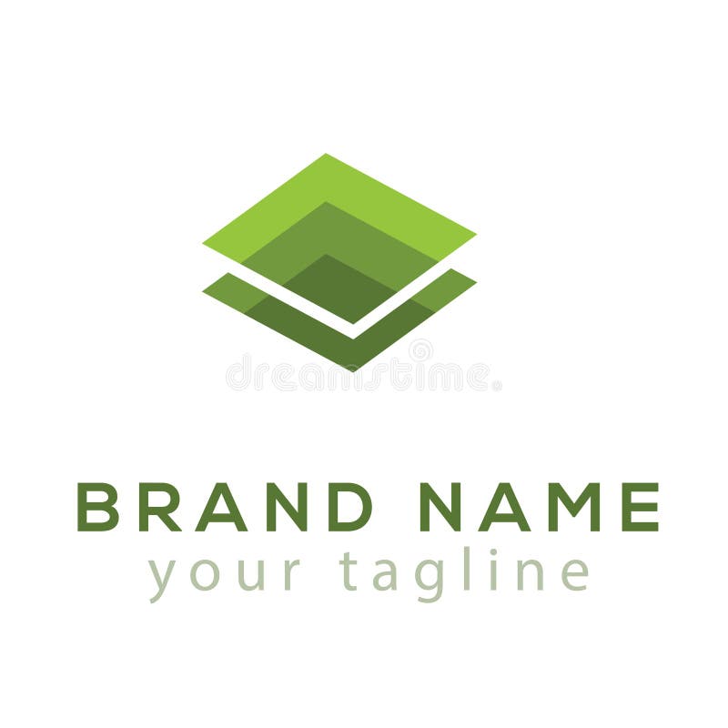 Abstract Layer Square Logo Vector Element. Layer Logo Template Stock ...