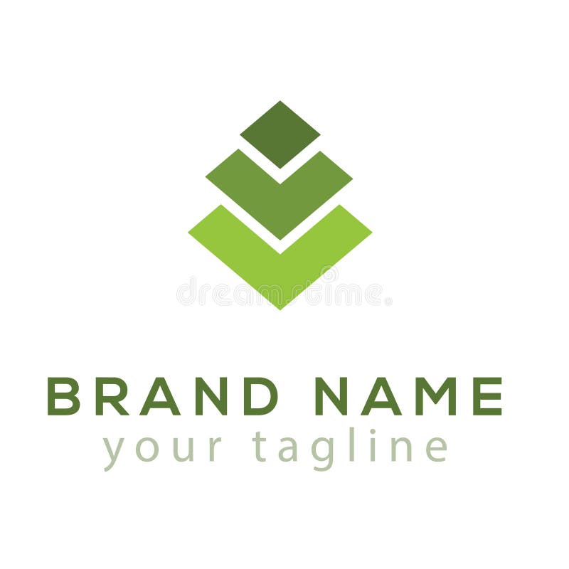 Abstract Layer Square Logo Vector Element. Layer Logo Template Stock ...