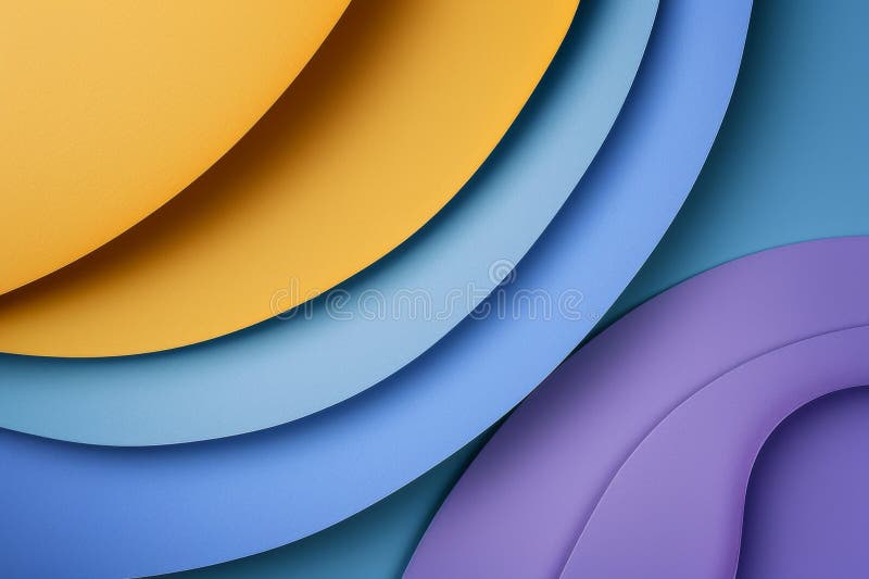 Abstract Layered Background with Vibrant Colors in Overlapping Curves ...