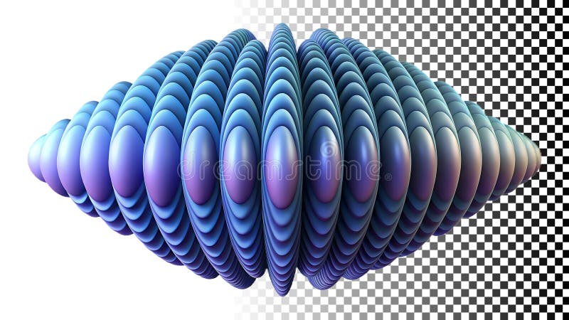 Abstract Layered Cocoon Shape, Representing Transformation or ...