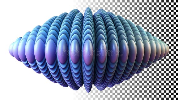 Abstract Layered Cocoon Shape, Representing Transformation or ...