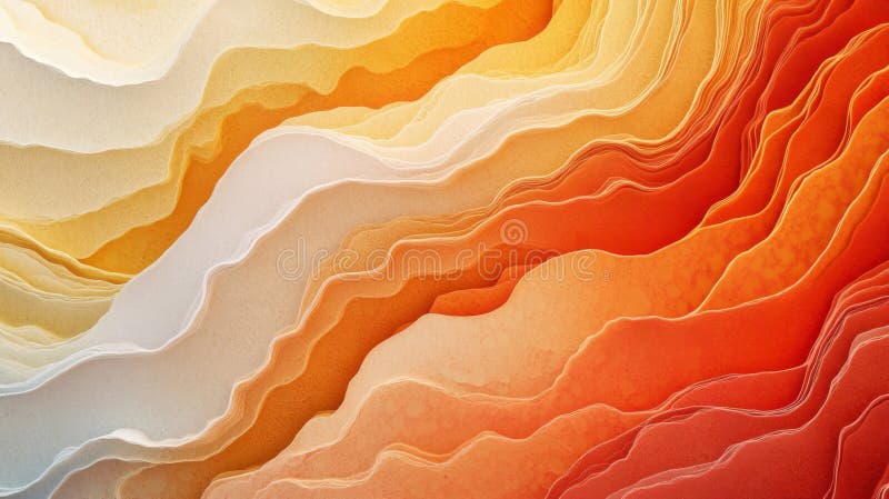 Abstract Layered Design with Gradient Colors Stock Illustration ...