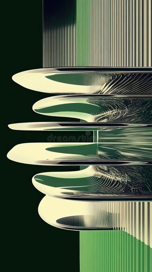 Abstract Layered Design with Smooth Curves and a Gradient Color Scheme ...