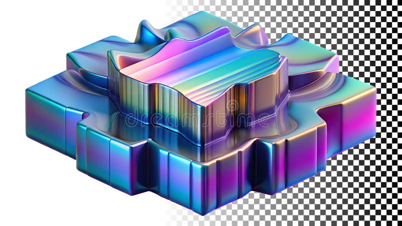 Abstract Layered Geometric Shape, Representing Structure or Complex ...