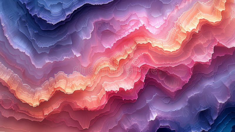 Abstract Layered Gradient Texture - Generative Ai Stock Illustration ...