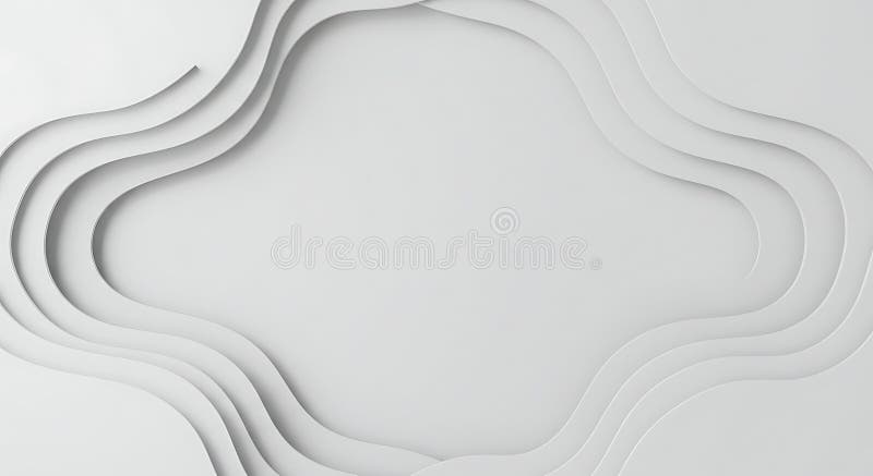 Abstract Layered Paper Texture in White. Stock Illustration ...