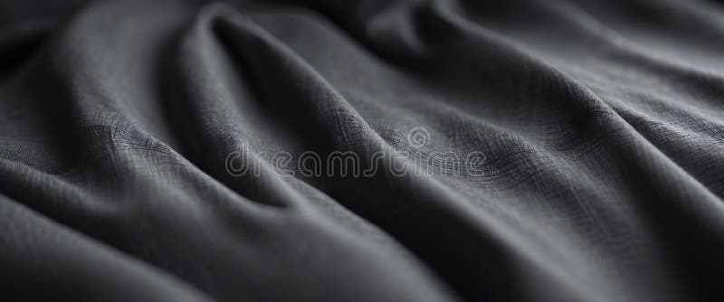 Abstract, Layered Pattern of Smooth, Undulating Black Shapes Resembling ...