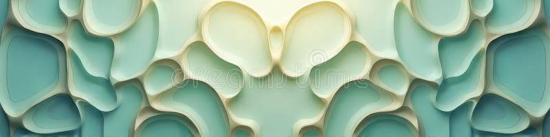 Abstract Layered Pattern with Soft Pastel Colors and Organic Shapes ...