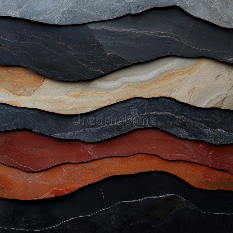 Abstract Layered Stone Texture Background Stock Illustration ...