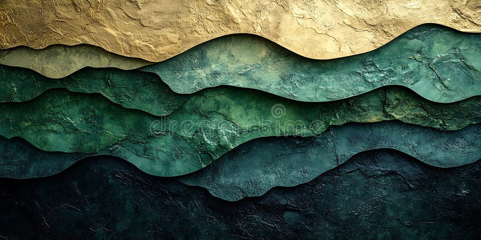 Abstract Layered Stone Texture in Earth Tones with Wavy Landscape ...