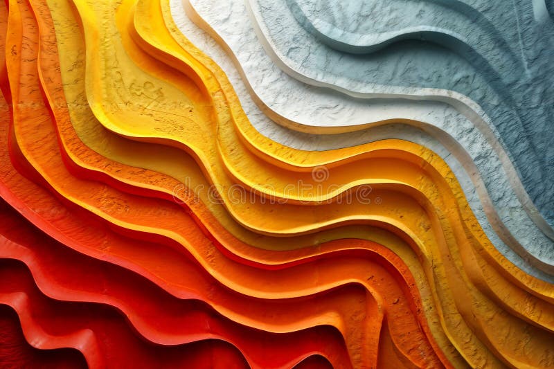 Abstract Layered Texture Art Stock Illustration - Illustration of ...