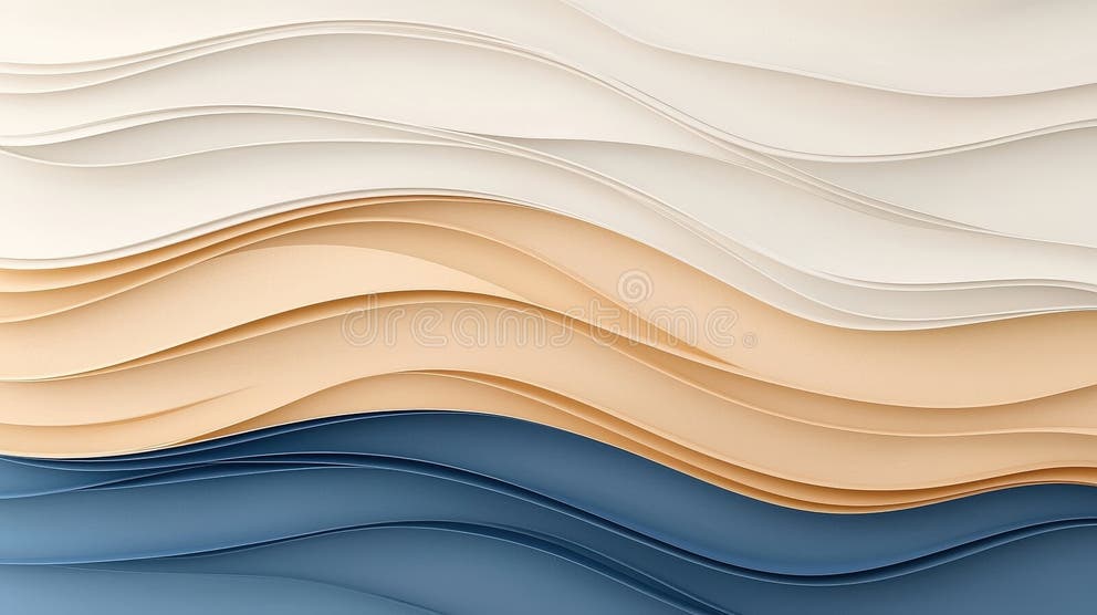 Abstract Layered Textures with Soft Waves in Neutral Tones and Earthy ...