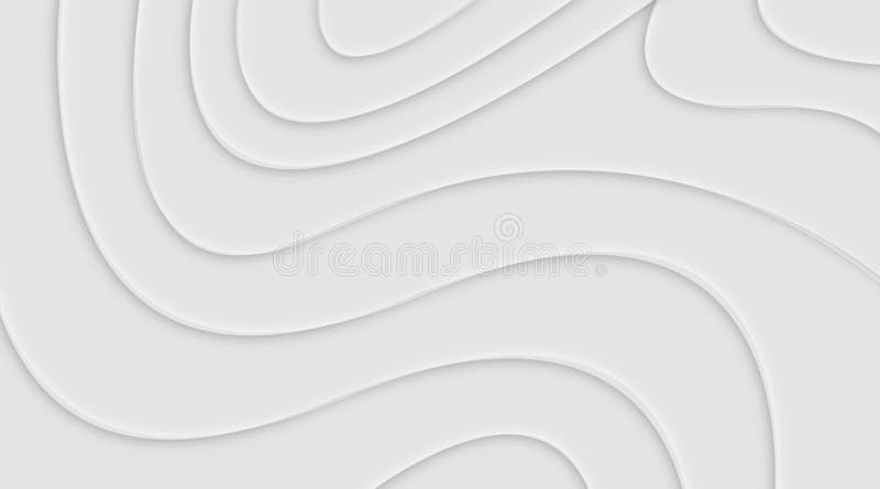 Abstract Layered Waves in Soft White Tones for Visual Aesthetics and ...