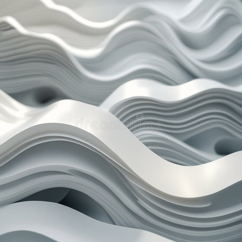 Surface Wavy Texture Architectural Design Serene Minimalist Art Stock ...