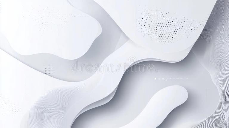 Abstract Layers Flow, Minimalist White Background with Subtle Textures ...
