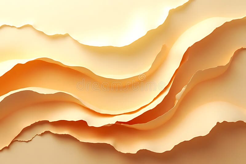 Abstract Layers of Tan and Beige Undulate in Soft, Flowing Waves Stock ...