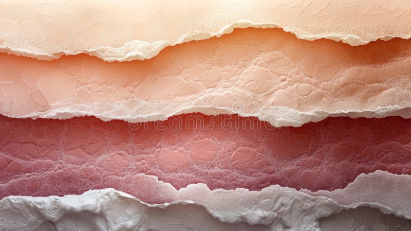 Abstract Layers of Textured Pink and White Patterns Stock Illustration ...