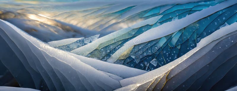 Abstract Layers of Translucent Icy Blue and White Textures Stock Photo ...