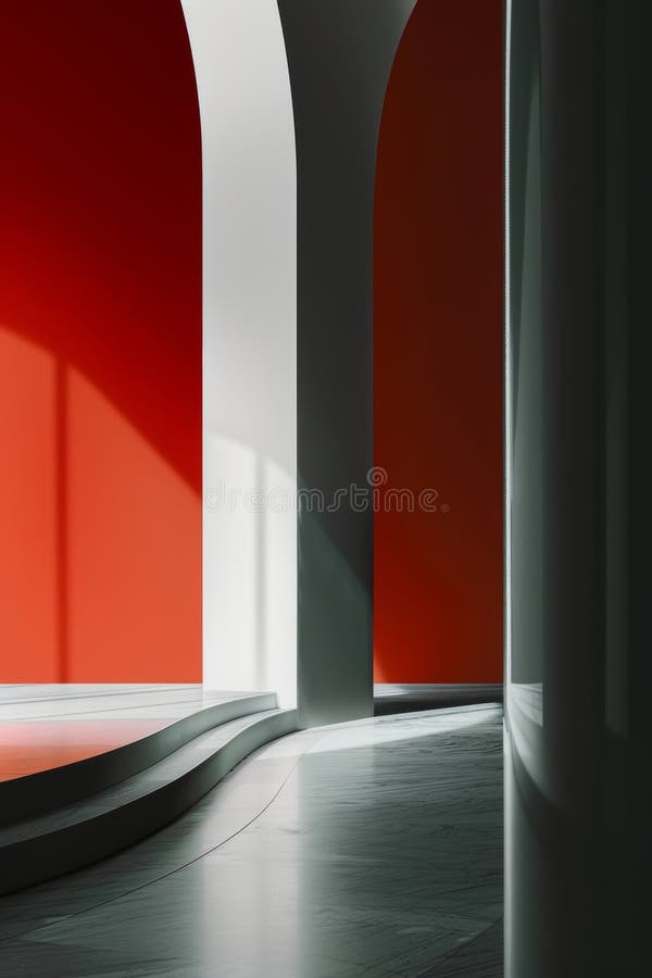 Abstract Layout Designs on a Sleek, Minimalist Backdrop. Stock ...