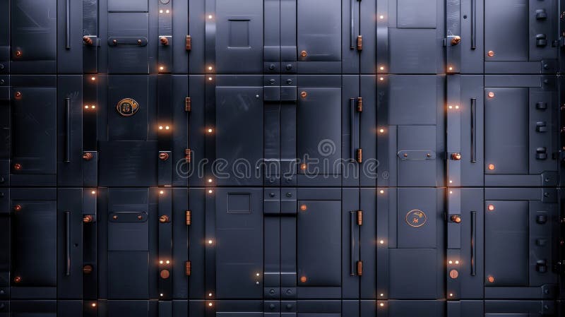 Abstract Layout of Metallic Safes Used As a Modern Security Design ...