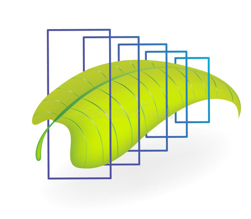 Abstract leaf drawing stock illustration. Illustration of flora - 93369285