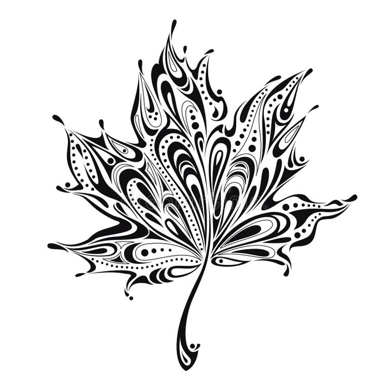 Maple Leaf Abstract Design Stock Illustrations – 74,824 Maple Leaf ...