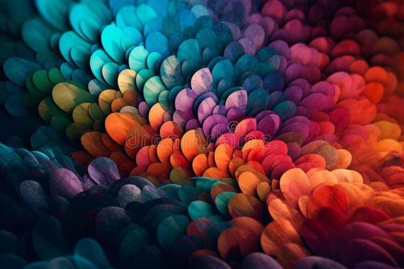 Abstract Leaf Colorful. Generate Ai Stock Illustration - Illustration ...