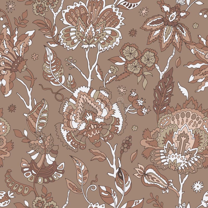 Abstract Leaf Pattern Mocha Mousse Stock Photo - Image of textile ...