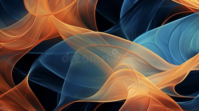 Abstract with Leaf Patterns and Translucent Planes. Luxury Wallpaper ...
